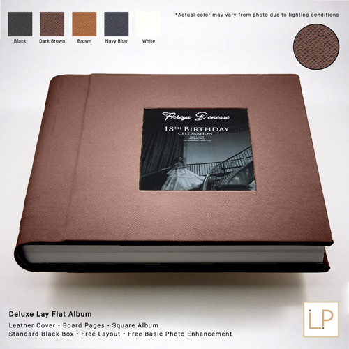 Square Deluxe Album - Dark Brown | Lucky Prints