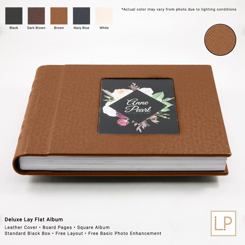 Rectangle Deluxe Album - Brown | Lucky Prints