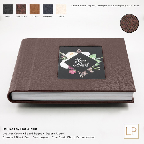 Rectangle Deluxe Album - Dark Brown | Lucky Prints