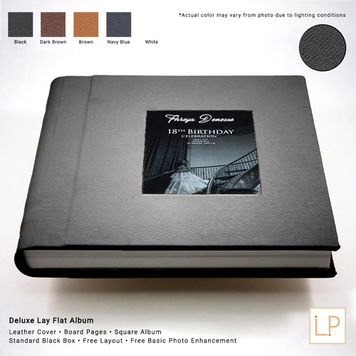 Square Deluxe Album - Black | Lucky Prints